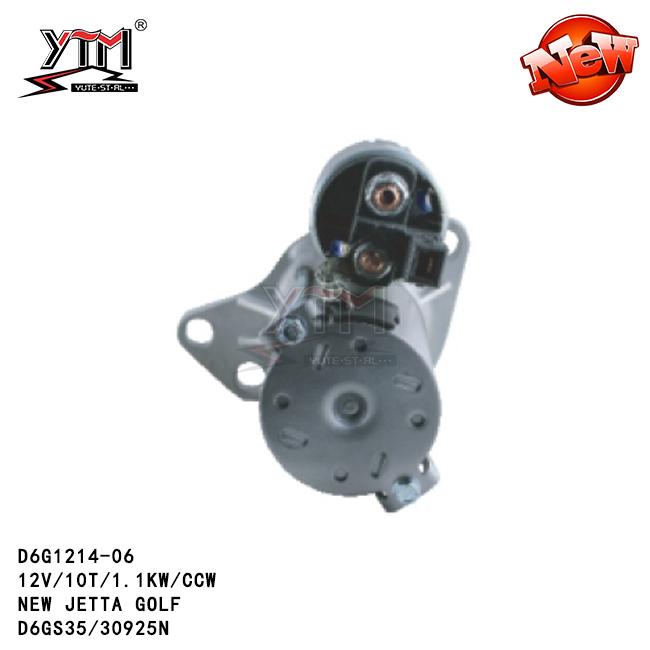 12V/10T/1.1KW/CCW VW는 시동기 모터 D6GS35/30925N D6G1214-06를 골프를 칩니다