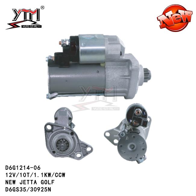 12V/10T/1.1KW/CCW VW는 시동기 모터 D6GS35/30925N D6G1214-06를 골프를 칩니다